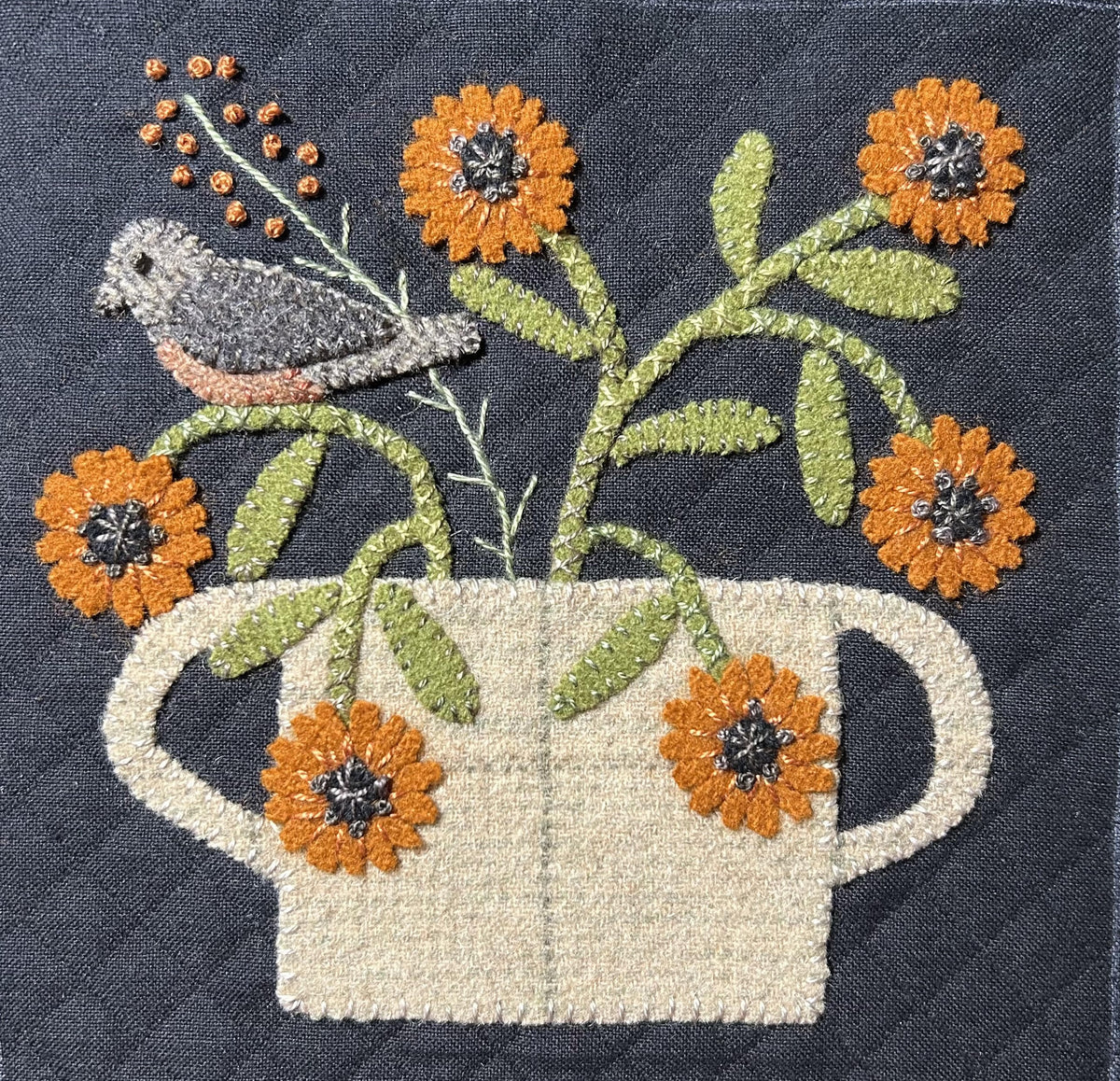 Autumn Blooms Sew Along Block 5 kit with pattern – Woolen Willow Designs