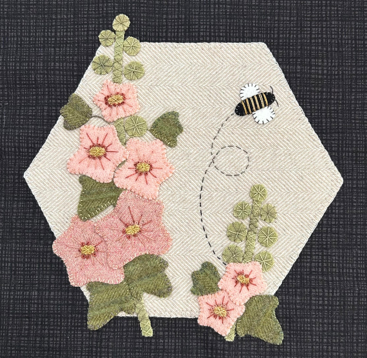 Grandmothers Flower Garden Sew along block #6 – Woolen Willow Designs