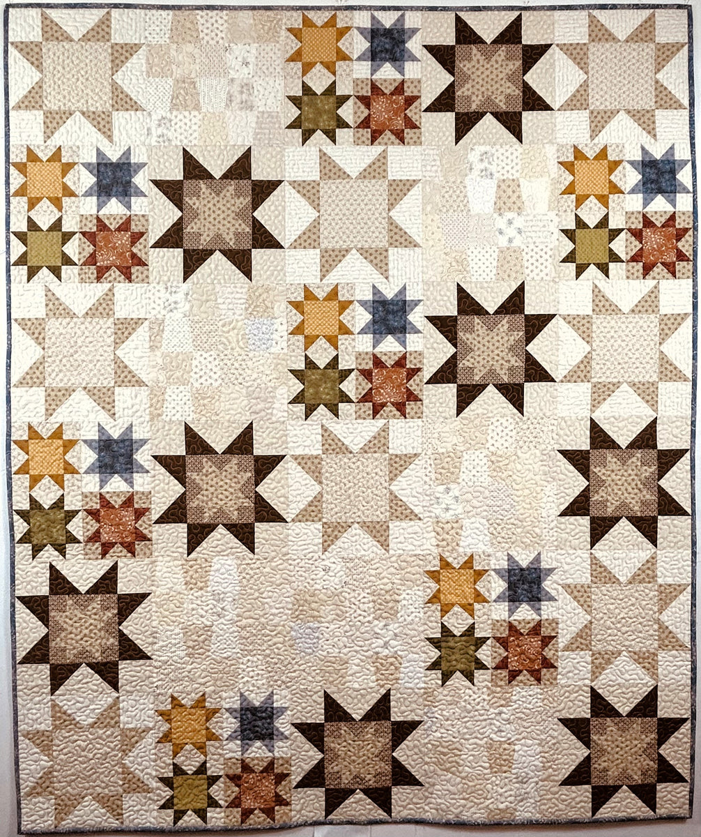 Stash Happy Stars quilt pattern 60" x 72" – Woolen Willow Designs