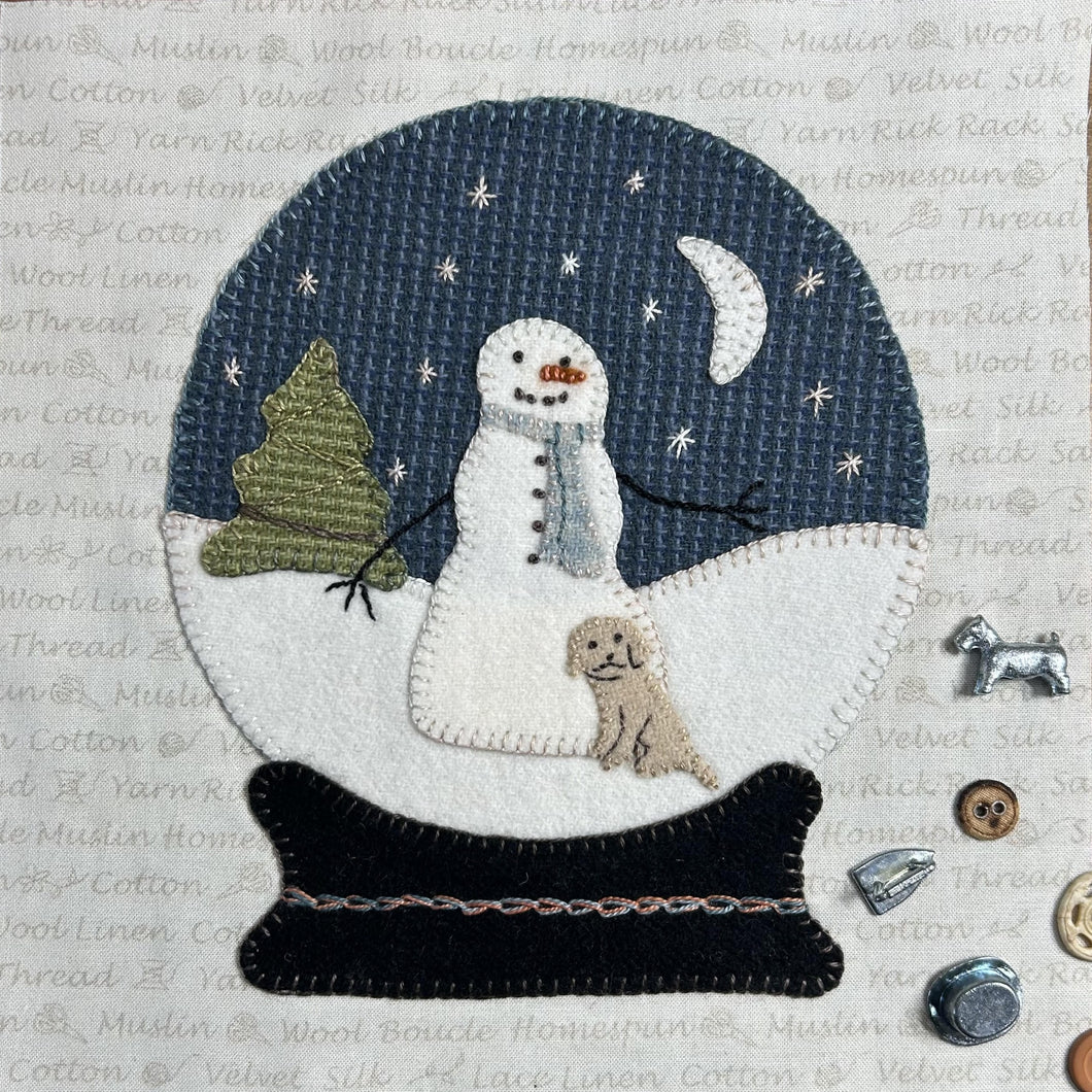 Snow Globe Stitches Sew along block #2 – Woolen Willow Designs