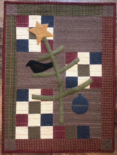 Primitive Christmas Quilt Pattern- Digital Download – Woolen Willow Designs